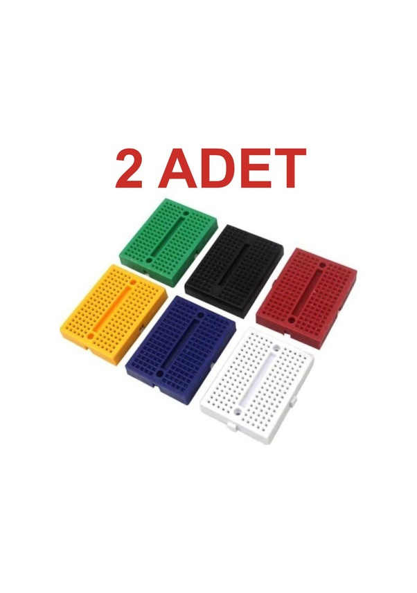 2 Adet Mini Breadboard 170 Pin Prototip Devre Tahtası Karışık Renk ...