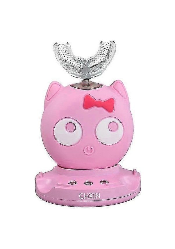 U Şeklinde Çocuk Elektrikli Diş Fırçası Otomatik Sonic 2-12 Yaş Pembe ...