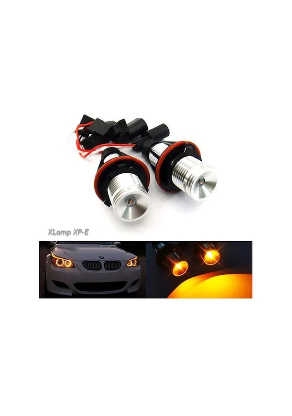 Mufunye 2 Canbus Cree Angel Eyes Ampul - Led Amber Rengi - Gündüz ...