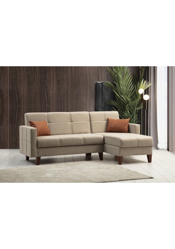 Polya Sandıklı Bazalı L Köşe Koltuk Ve Berjer - Bej Fiyatları ve Özellikleri