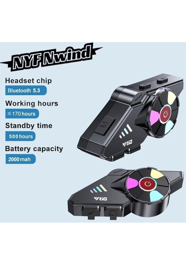 Novahub Y60 İntercom Motosiklet Kulaklık, Bluetooth Kurye Kask Kulaklık Fiyatları ve Özellikleri