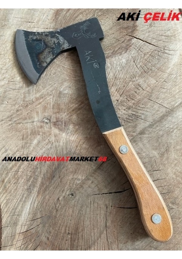 Aki Dövme Çelik Kamp Baltası El Yapımı Balta Nacak 800Gr Fiyatları ve ...