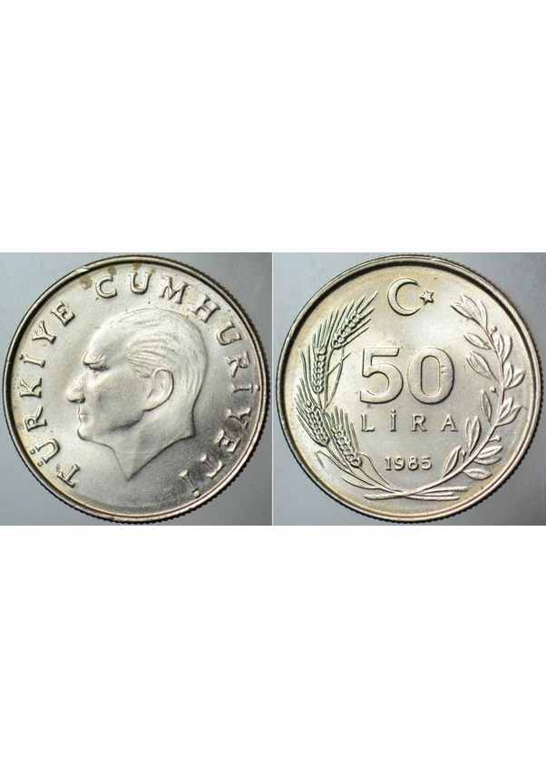Türkiye Cumhuriyeti 50 Lira 1985 Çil - Kondisyon. Fiyatları ve Özellikleri