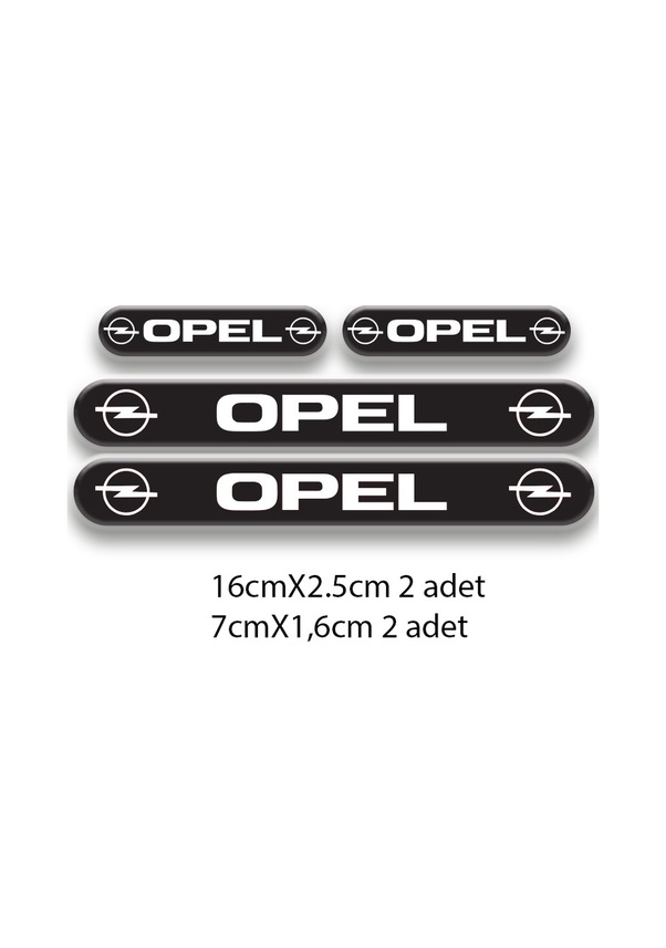 Opel 3d Damla 4'lü Oto Sticker Set 2 Fiyatları ve Özellikleri