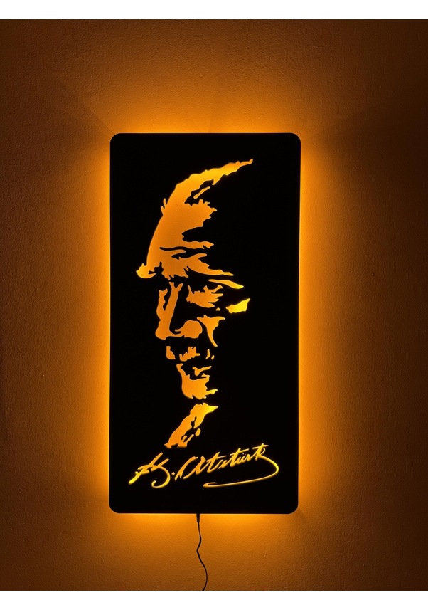 Atatürk Portresi Led Işıklı Tablo 50 X 70 Fiyatları ve Özellikleri