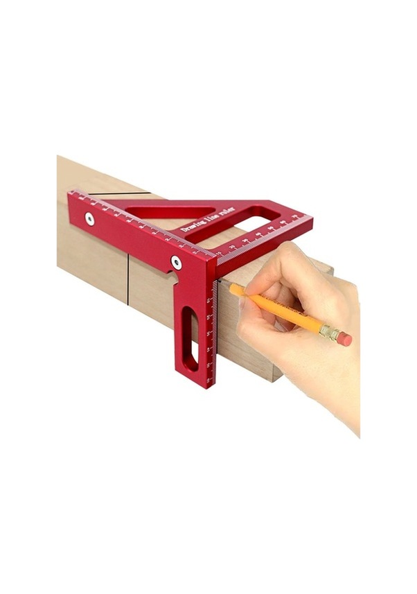 Carrier- Ağaç İşleme Scribe Kırmızı Metrik, Dik Açı Cetveli Açı ...