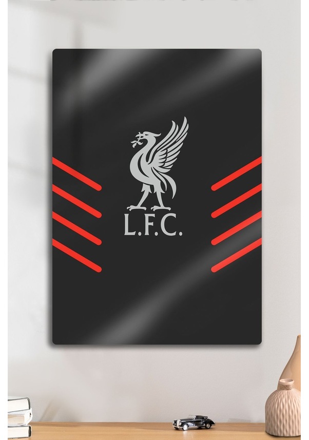 Metal Levha Üzerine - Liverpool Lfc, Logo Temalı, Parlak Dekoratif ...
