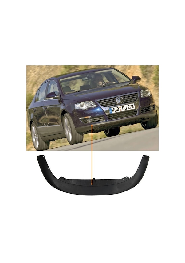 VW Passat B6 2006-2011 Ön Tampon Altı Spoyleri Karlık 3C0805903 ...