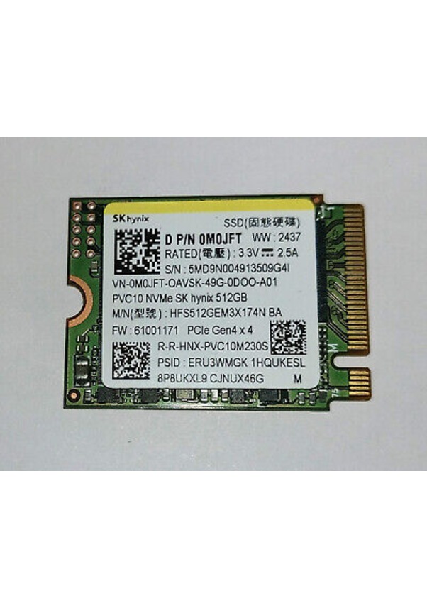 Sk Hynix Pvc10 512gb M2 Nvme Ssd 2230 Pcıe Gen4x4 Dell P/n 0m0jft Fiyatları ve Özellikleri