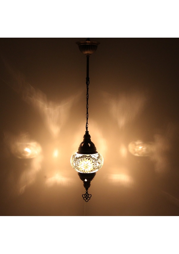 Dekoratif MOZAİK GECE LAMBASI EL YAPIMI DEKORATİF FAS OSMANLI AVİZE ...