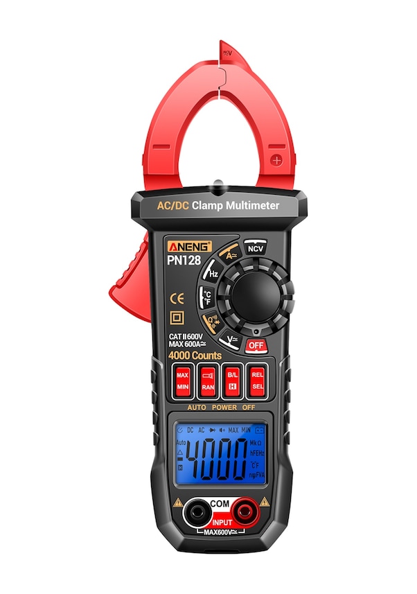 Aneng Pn128 Pens Metre 4000 Sayım 600a Ac/dc Akım Ampermetre Voltmetre ...