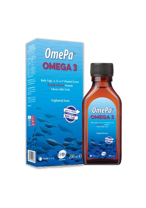 Tab Omepa Omega 3 Balık Yağı Karışık Meyve Aromalı Takviye Edici ...