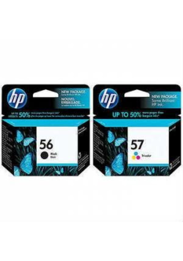 Hp 56 Hp 57 Kartuş 2 Li Set Siyah Hp Cc6656A Hp C6657A Fiyatları ve ...