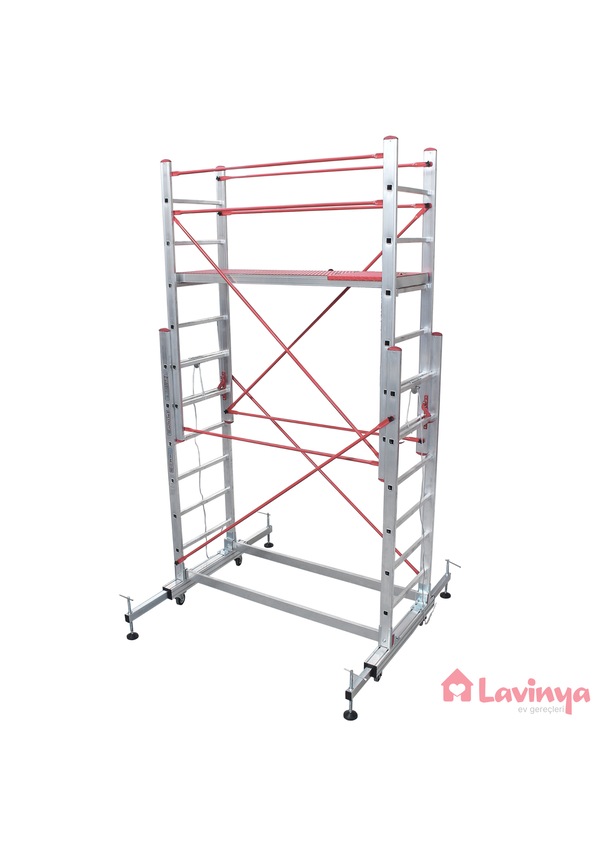 Lavinger İskele 2x2 4 Mt Alüminyum Tekerlekli Merdiven Fiyatları ve ...