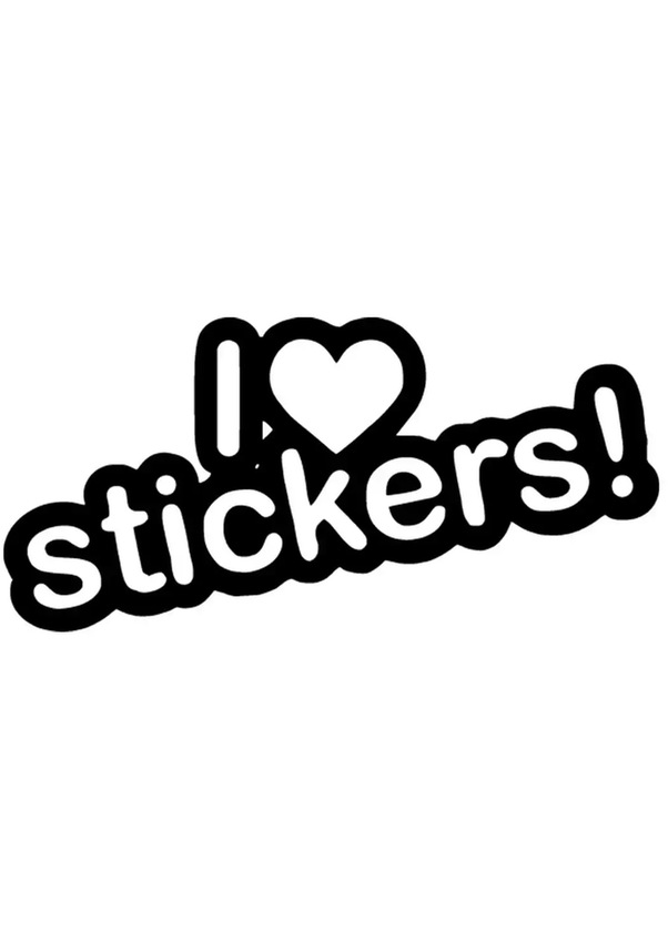 I Love Stickers Sticker Oto Motor Laptop Duvar Folyo Sticker 25x12 Cm ...