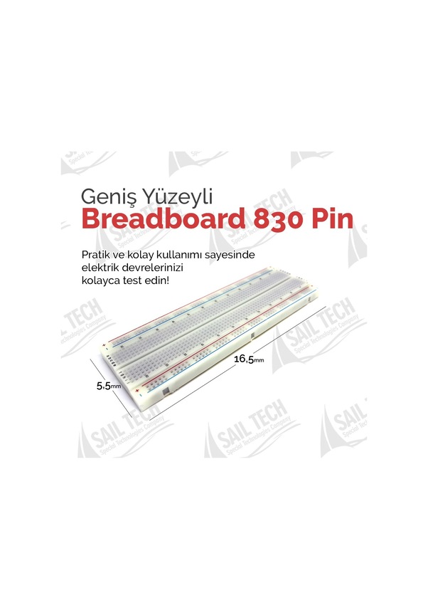 Breadboard 830 Pin Büyük Boy Arduino - PIC Fiyatları ve Özellikleri