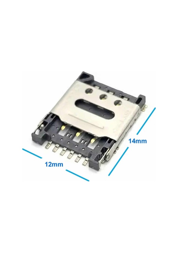 Nano Sim Kart Soket Micro 6 Pin Açılabilir Kilitli Kapak Gsm Akıllı ...