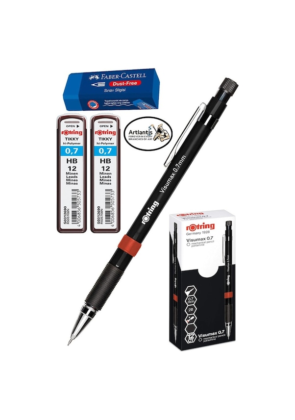 0.7 Uçlu Kalem Kalem Ucu Ve Sınav Silgisi 1 Paket 07 Uçlu Kalem Mekanik ...