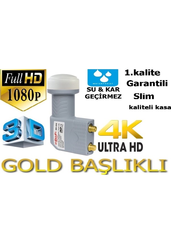 Starsat Twin Çiftli Lnb Gold 4K Hd 3D Akalite Fiyatları ve Özellikleri