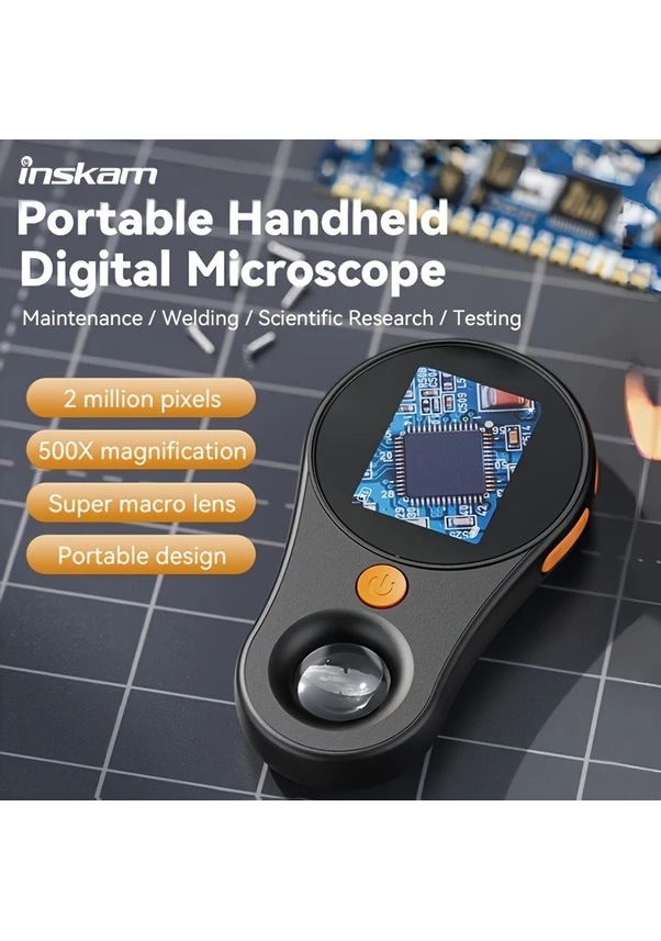 Wangxi Siyah Inskam 500x Büyütmeli Dijital Mikroskop Taşınabilir El ...