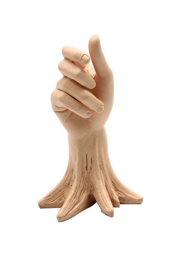 Yaratıcı İnsan Kolu Saksı Süsleme Modern Reçine El Sanatları Ev Oturma ...