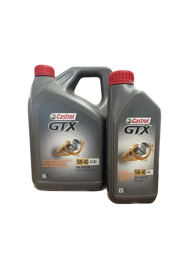 Castrol GTX 5W-40 A3/B4 5 Motor Yağı 4 L + 1 L 4 L Fiyatları ve Özellikleri