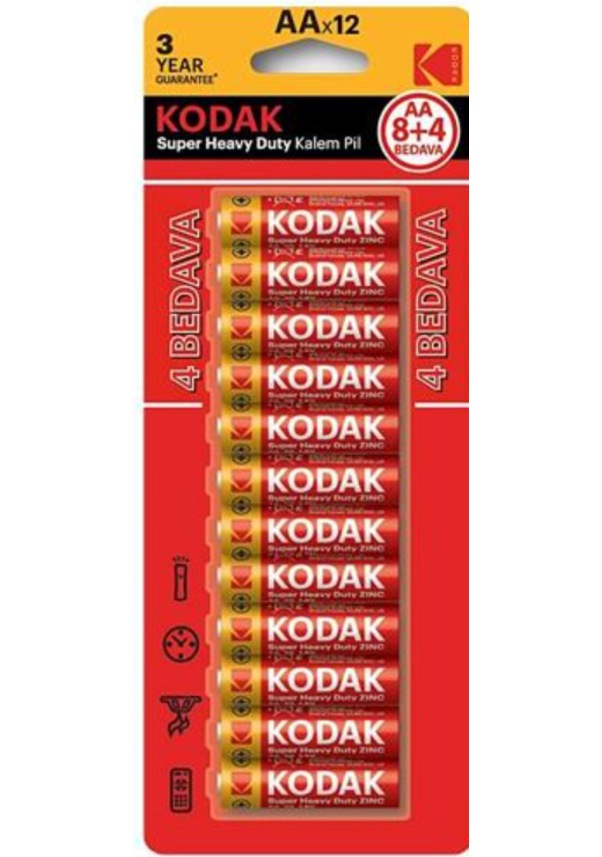Kodak Super Heavy Duty AA Kalem Pil 12'li Fiyatları ve Özellikleri