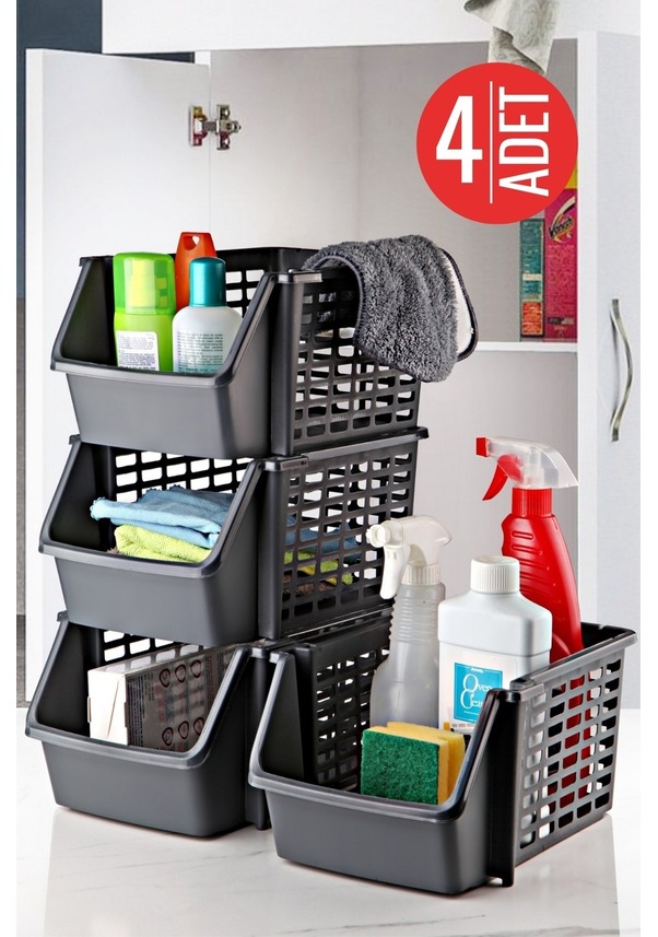 Nandy Home 4 Adet Çok Amaçlı Dolap Içi, Evye Altı Ve Buzdolabı Içi ...