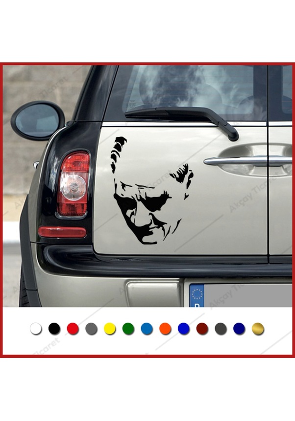 Mustafa Kemal Atatürk Sticker Atatürk Arma Sticker Araç Sticker 12Cm X ...