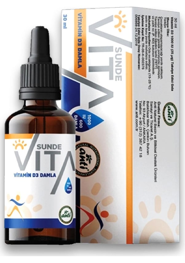 Anti Devita Vitamin D3 1000 Iu/600 Damla 30 ML Fiyatları ve Özellikleri