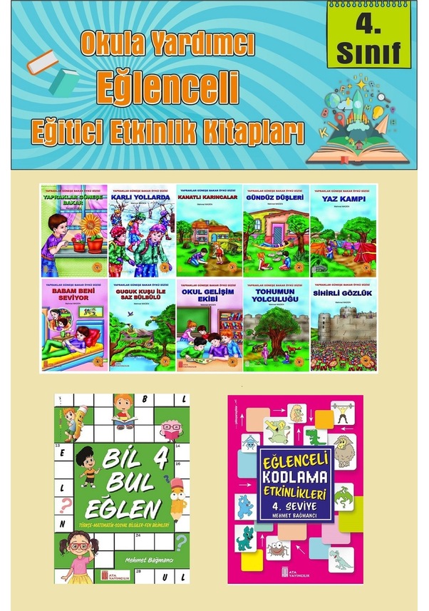 4.sınıflar İçin Okumayı Sevdiren 10 Lu Hikaye Seti -bil Bul Eğlen ...