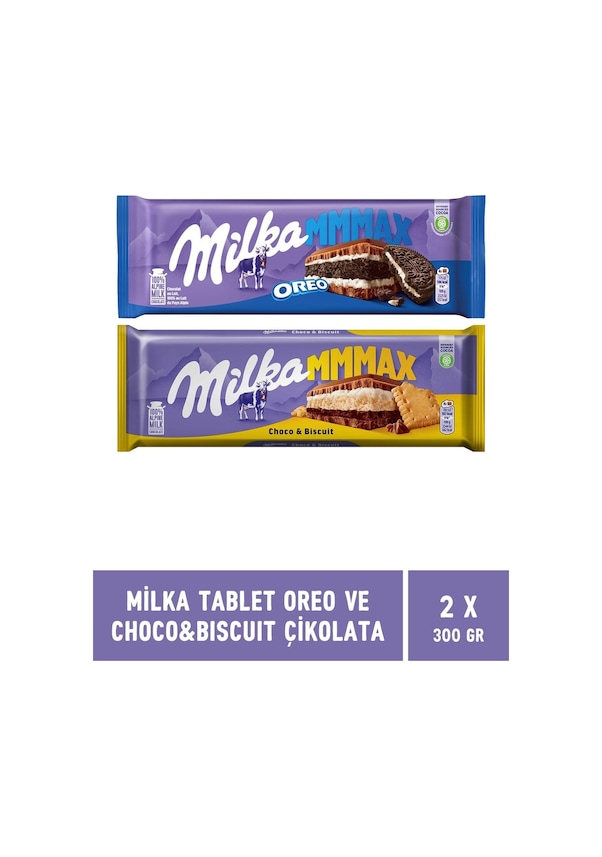 Milka Oreo ve Choco & Biscuit Tablet Çikolata 2 x 300 G Fiyatları ve ...