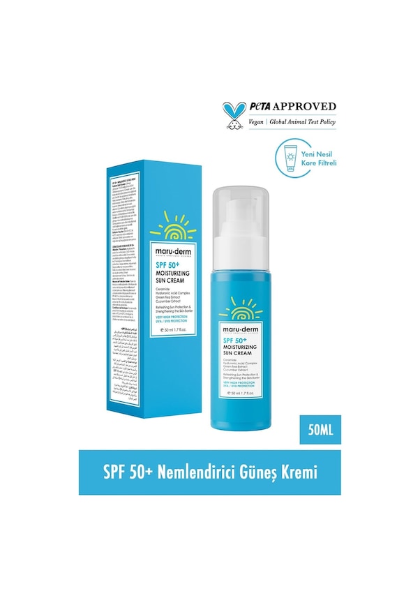Maruderm Nemlendirici Güneş Kremi SPF50+ 50 ML Fiyatları ve Özellikleri