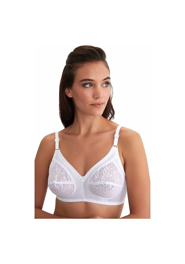 Ayyıldız Dantelli Büyük Beden Sütyen 777 Beyaz 90B Fiyatları ve Özellikleri