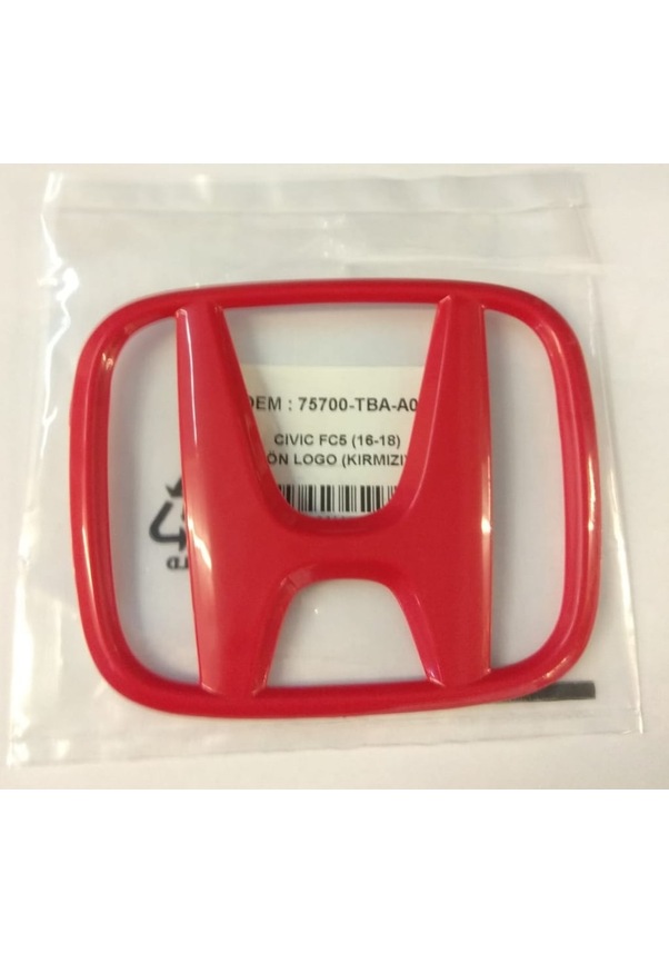 Honda Civic Fc5 2016-2022 Ön Logo Kırmızı (75700Tbaa00) Tırnaklı ...