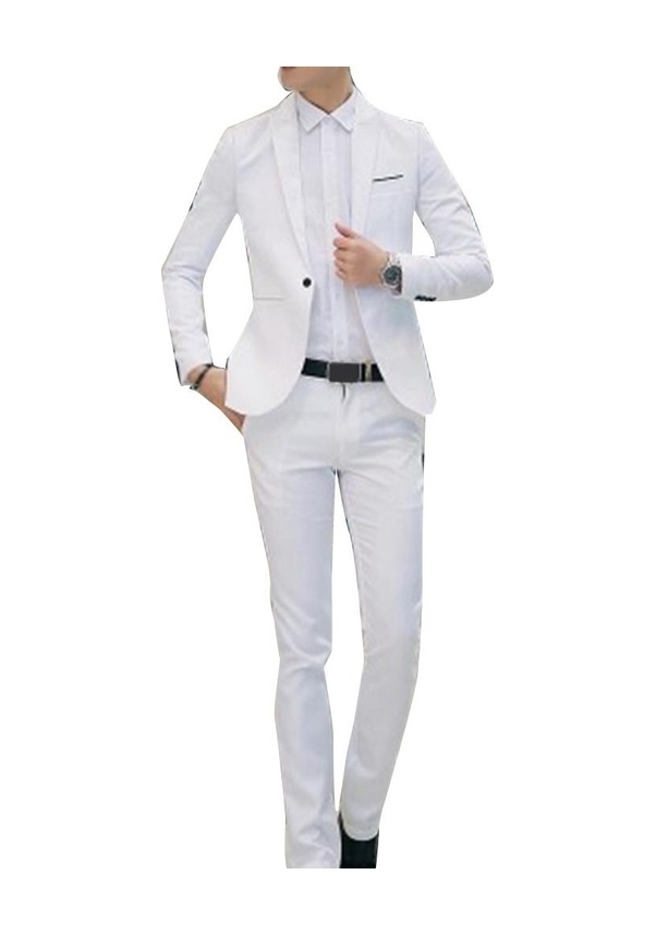 Danmo Suits Slim Düğün Seti Klasik Blazer Erkek Resmi Ofis İş Elbisesi ...