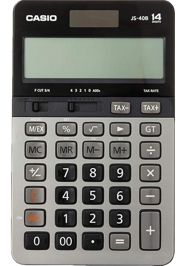 Casio JS-40B Prof-Masa Tipi 14 Hane Hesap Makinesi Siyah Fiyatları ve Özellikleri