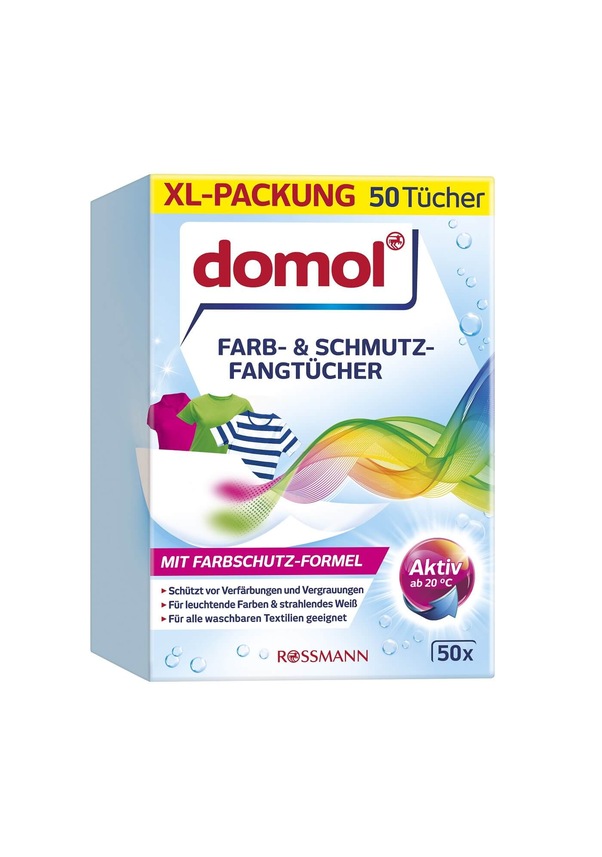 Rossmann Domol Çamaşır Makinesi için Renk Ayırıcı Mendil 50'li ...