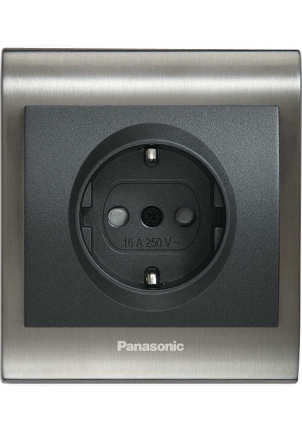 Viko Panasonic Thea Blu Inox Füme Topraklı Priz Füme Fiyatları ve ...