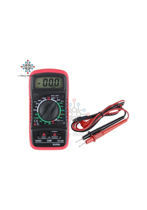 Xl830l Kırmızı-xl830l Multimetre Lcd Arka Işık Taşınabilir Ac/dc ...