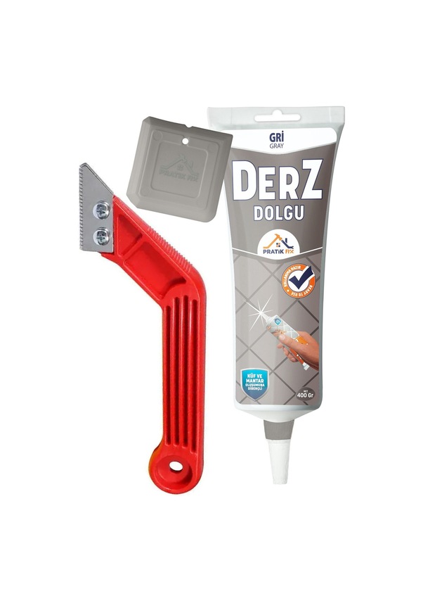 Fayans Arası Hazır Derz Dolgu Gri Ve Derz Kazıyıcı 2li Set 400 Gr ...