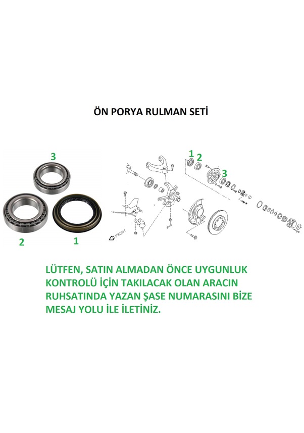 Ford Maverick Ön Tekerlek Rulman Kiti 1993 İle 1998 Arası Fiyatları ve ...