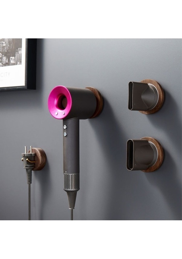 Dancemonkey Saç Rafı, Kurutma Makinesi İçin Ceviz Ahşap Duvar Askılı ...