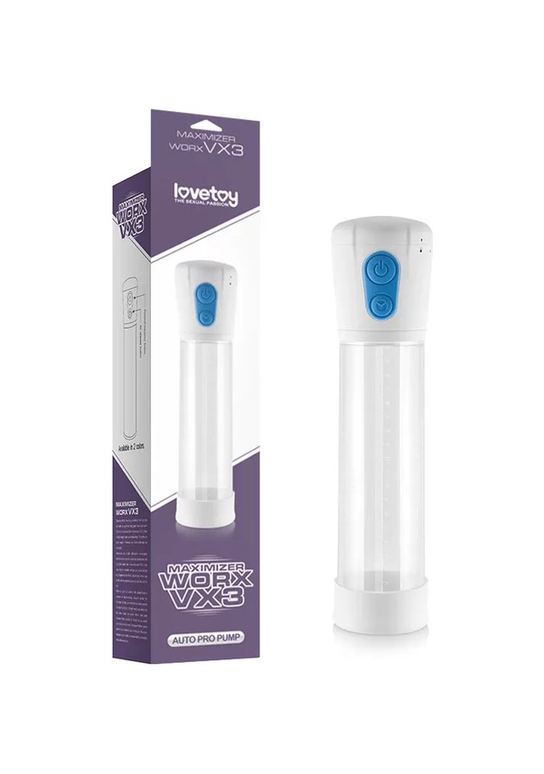 Red Fox Pilli Otomatik Pro Penis Pompası Beyaz - Maximizer Worx Vx3 Fiyatları ve Özellikleri