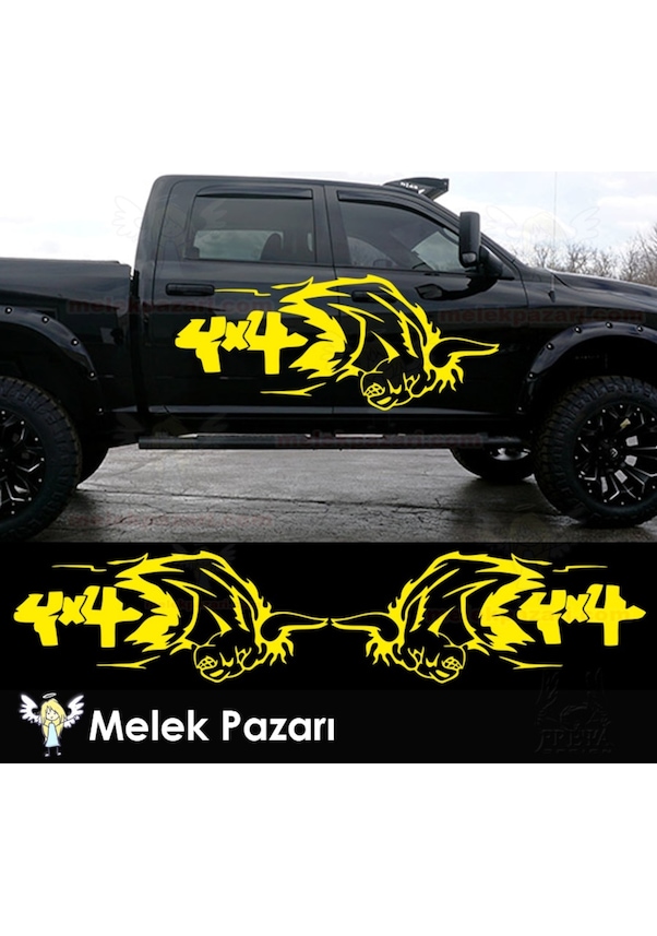 4X4 Boğa Off Road Araba Sticker 30 X 12.5 Cm Fiyatları ve Özellikleri