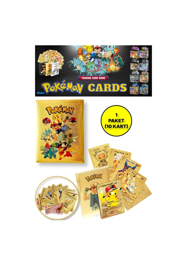 Pokemon Oyun Kartı Tcg Gold Booster Pack - 1 Paket 10 Kart Fiyatları ve ...