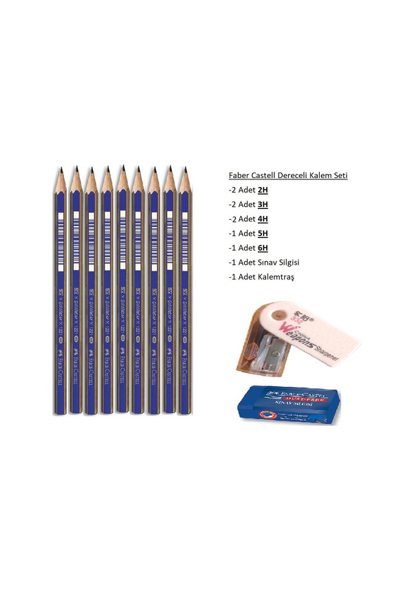 Resim Kalemi Faber Dereceli Kalem Seti Karakalem Seti 6H 5H 4H 3H N11.2 ...