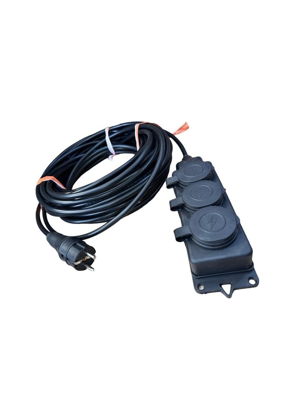 80 Metre 3'lü Grup Priz 3x2.5mm Cca Ttr Siyah Seyyar Elektrik Kablosu ...