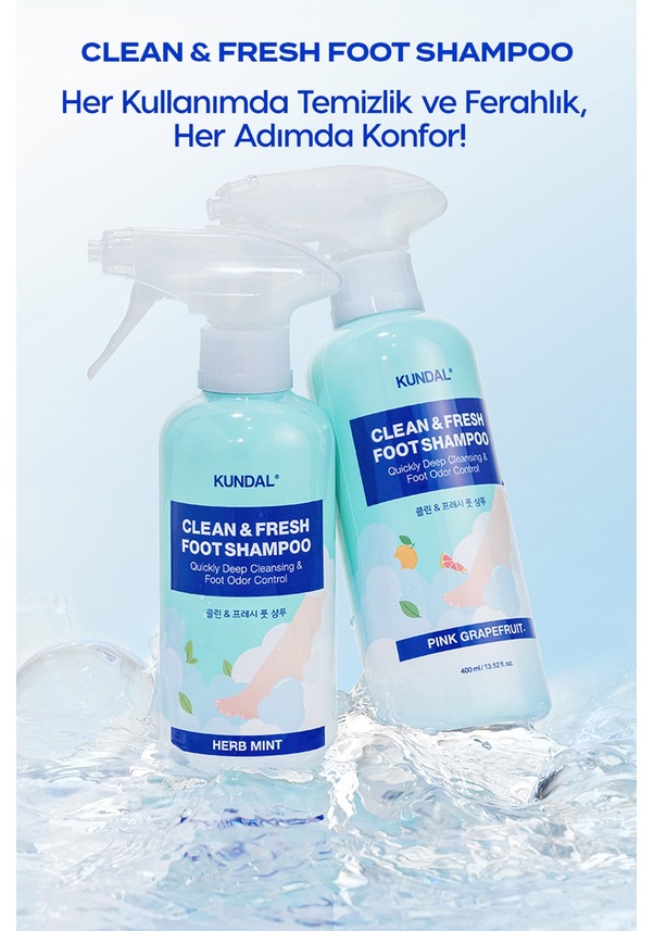 Kundal Clean & Fresh Foot Shampoo 400 ML Fiyatları ve Özellikleri