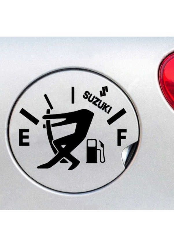 Suzuki Yakıt Deposu Kapağı Oto Araba Sticker Çıkartma Kırmızı Renk ...